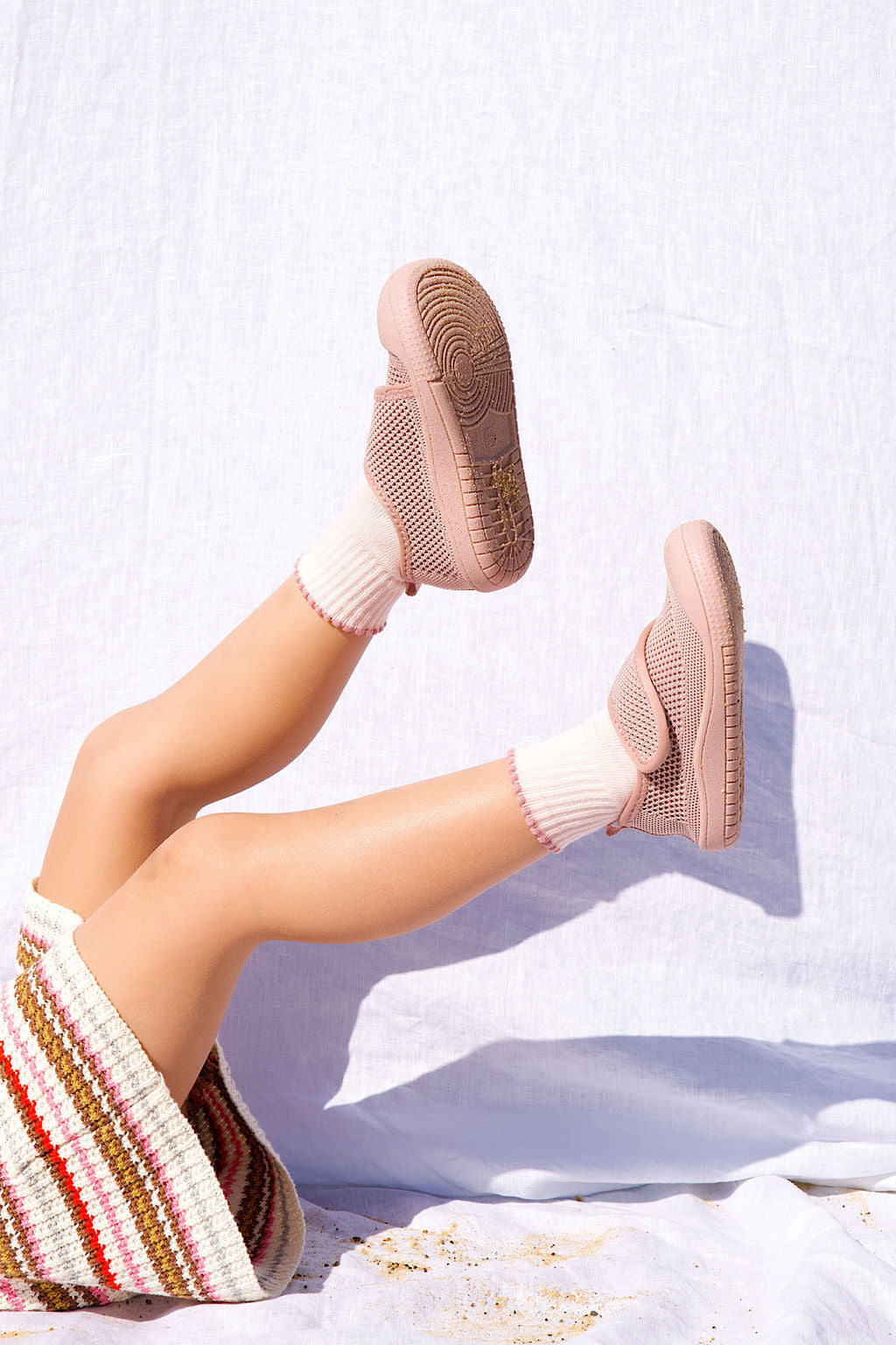 SOHLS® Velcro MOVE Toddler Shoe – Dusty Rose – Little SOHLS
